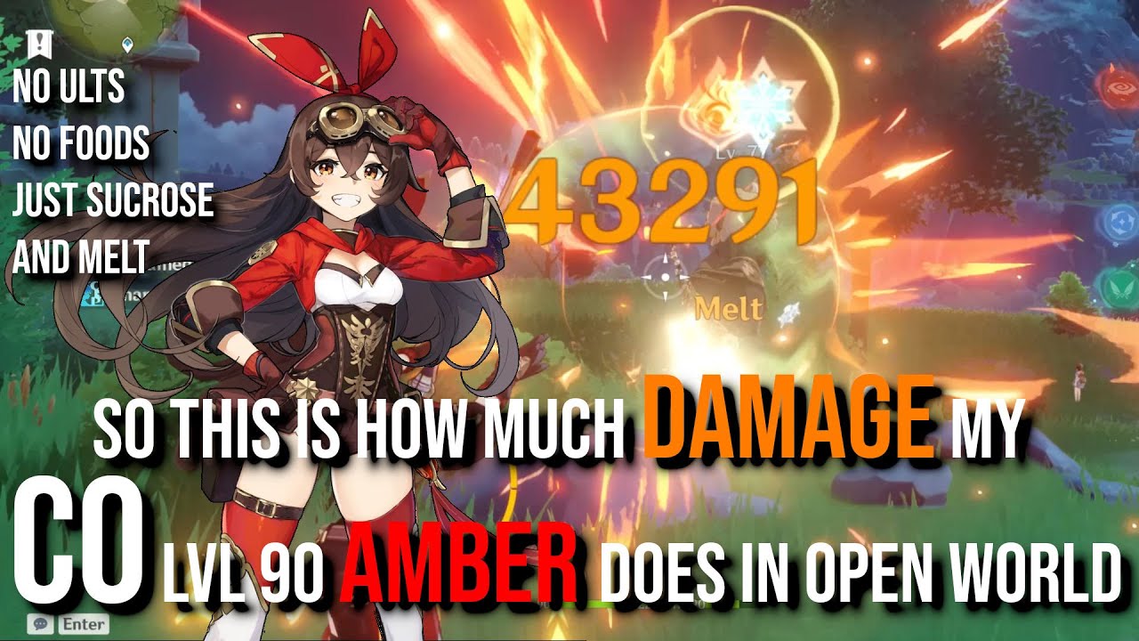 Amber.exe Christmas Special | Amber DPS LVL 90 (Genshin Impact) - YouTube