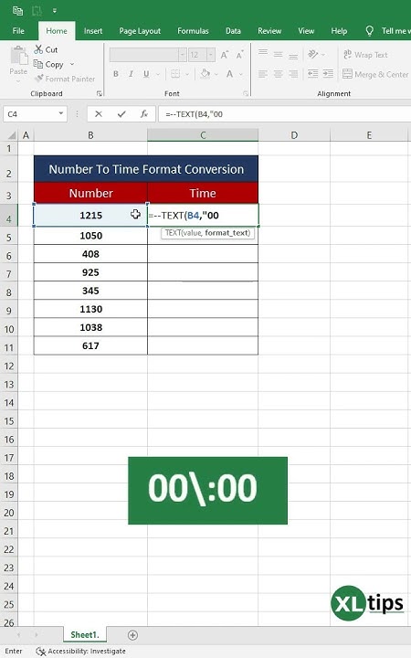 Number to Time Format Conversion in Excel: Simplify Time Representation ...