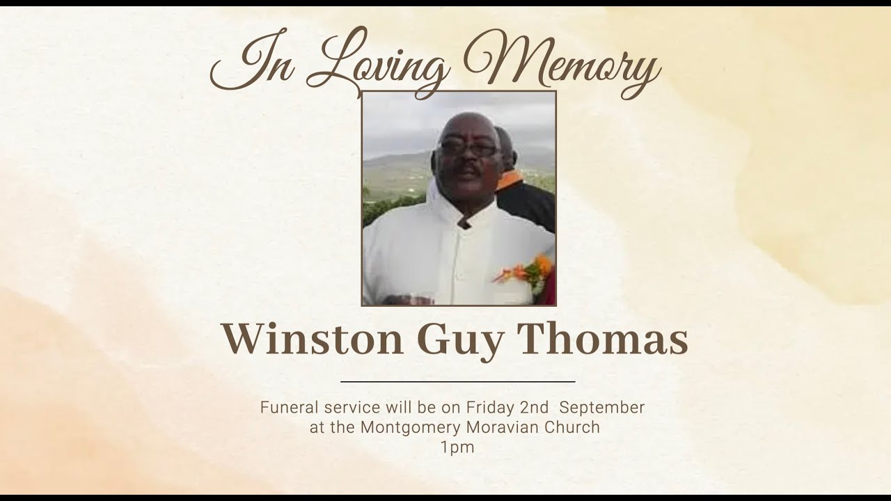 Celebrating The Life of Winston Guy Thomas - YouTube