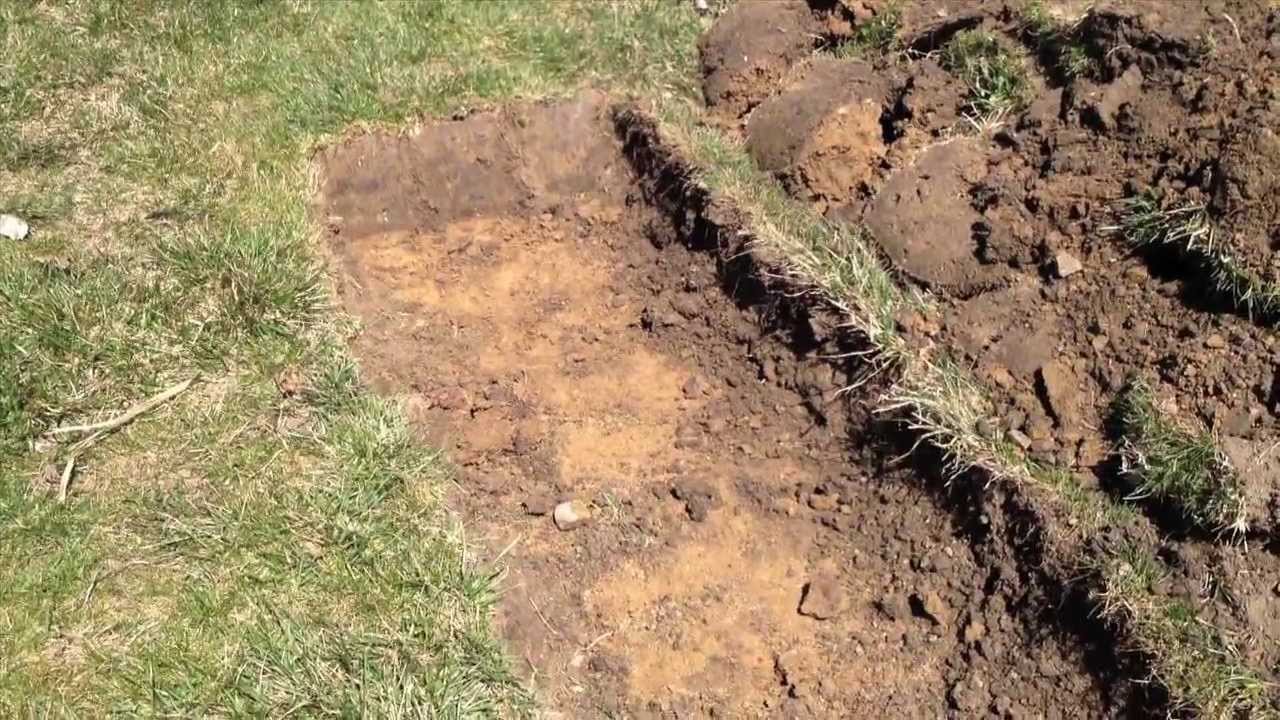 Hugelkultur Swale on Contour Part 2 - April 2013 - YouTube