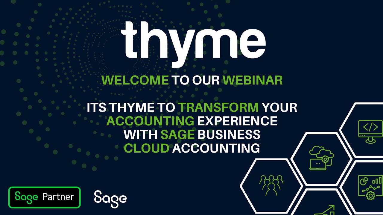 Sage Accounting Full Webinar / Demo Thyme Technologies - YouTube