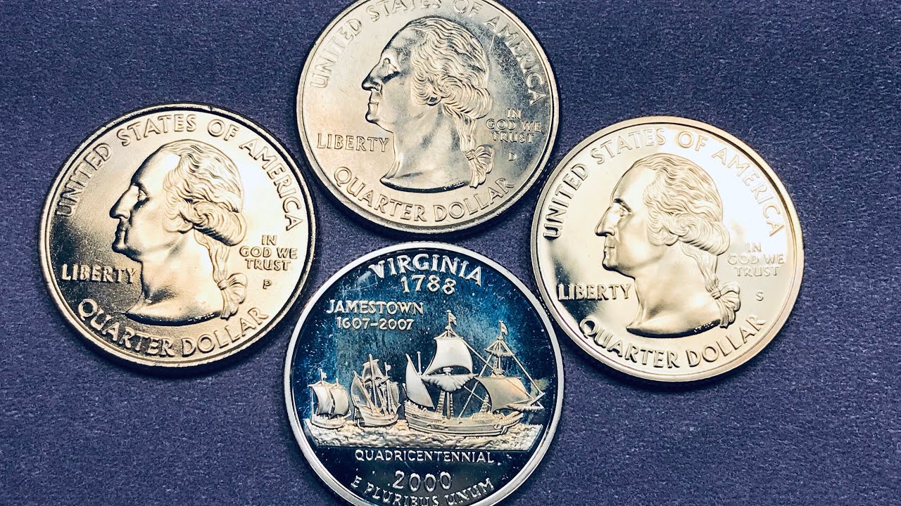 1.5 Billion US 2000 Virginia Quarters Minted - United States Coins ...