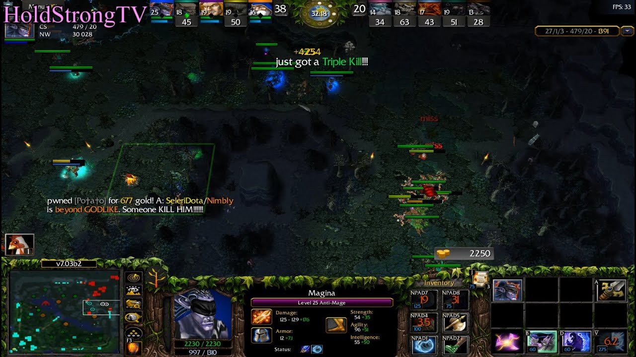 DOTA 1 Magina Anti-Mage Beyond GODLIKE #16 - YouTube