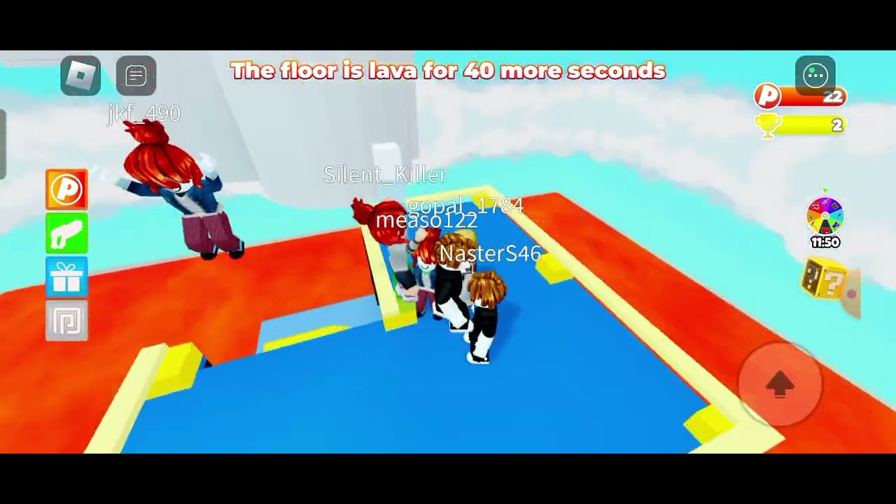 Roblox floor is lava map playing - YouTube