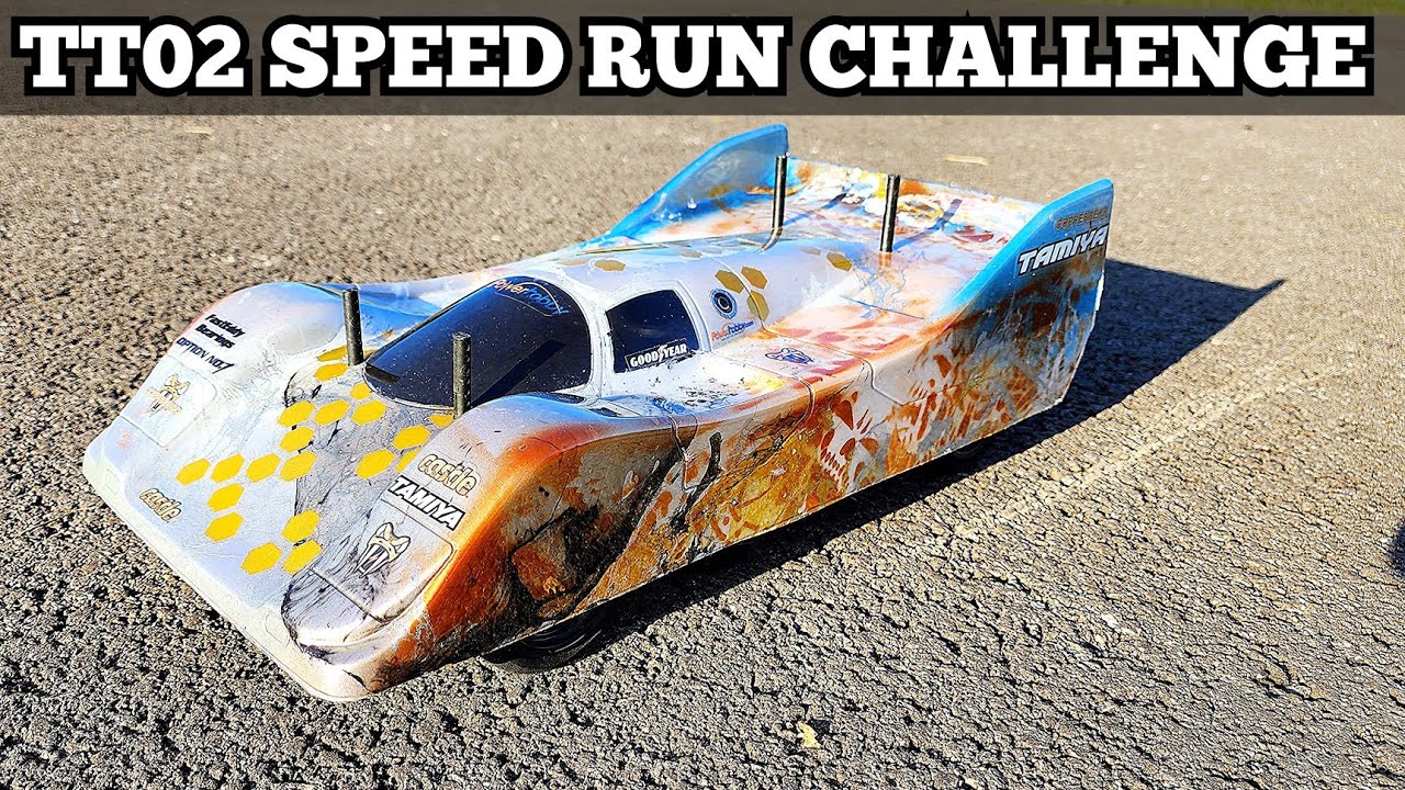 Tamiya TT02 Smashing Personal Speed Record - YouTube