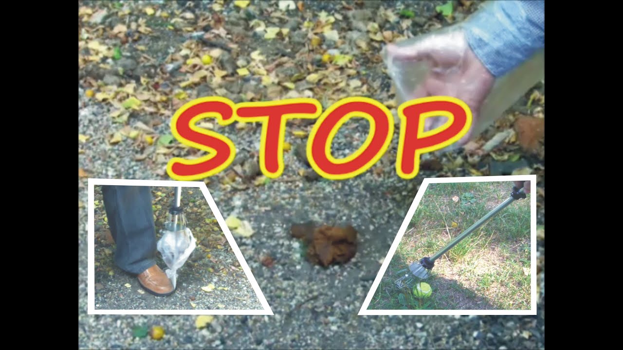 Best dog poop scooper+ball thrower in one SKOTI /zbierak psich kup ...