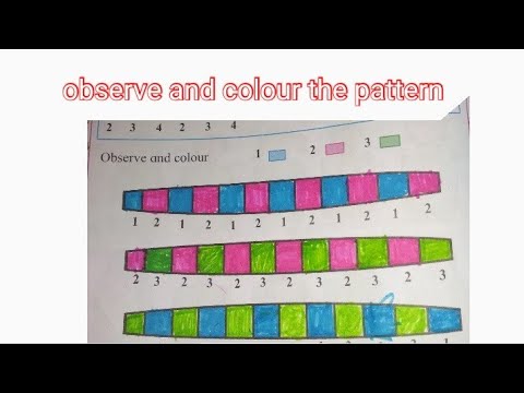 observe and colour the pattern || LKG UKG - YouTube