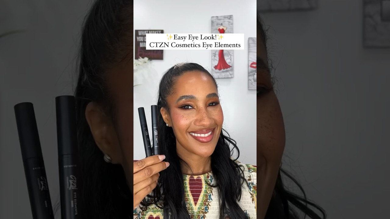 The Easiest Eye Look! | CTZN Cosmetics Eye Elements in Shades Ember & Earth - YouTube