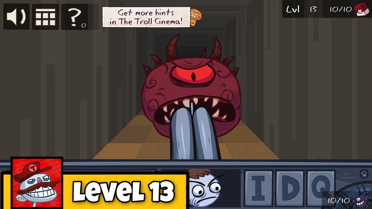 Troll Face Quest Video Games: level 13 how to complete a level 13 - YouTube