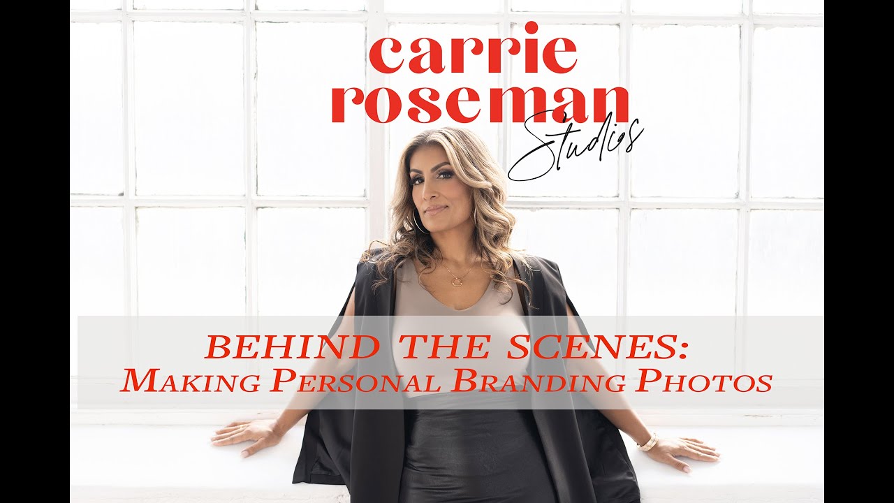 Carrie Roseman Studios CT Photographer Shamina Taylor BTS - YouTube