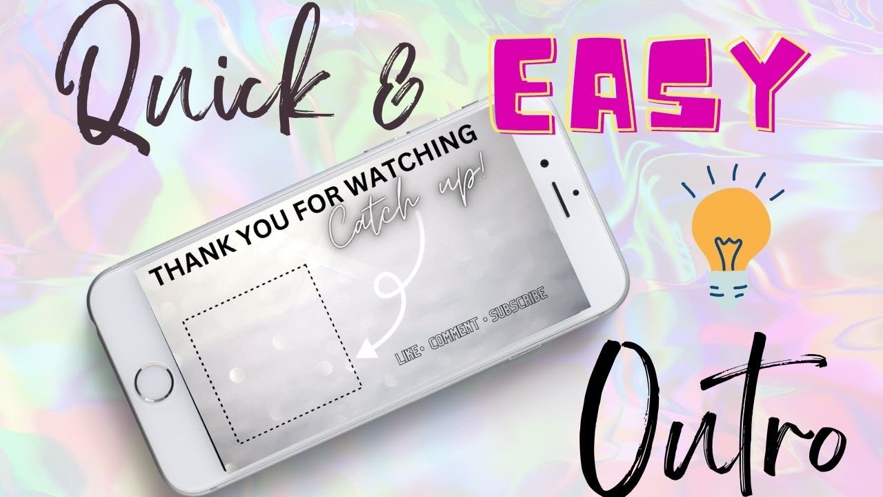 QUICK AND EASY OUTRO/END SCREEN - YouTube