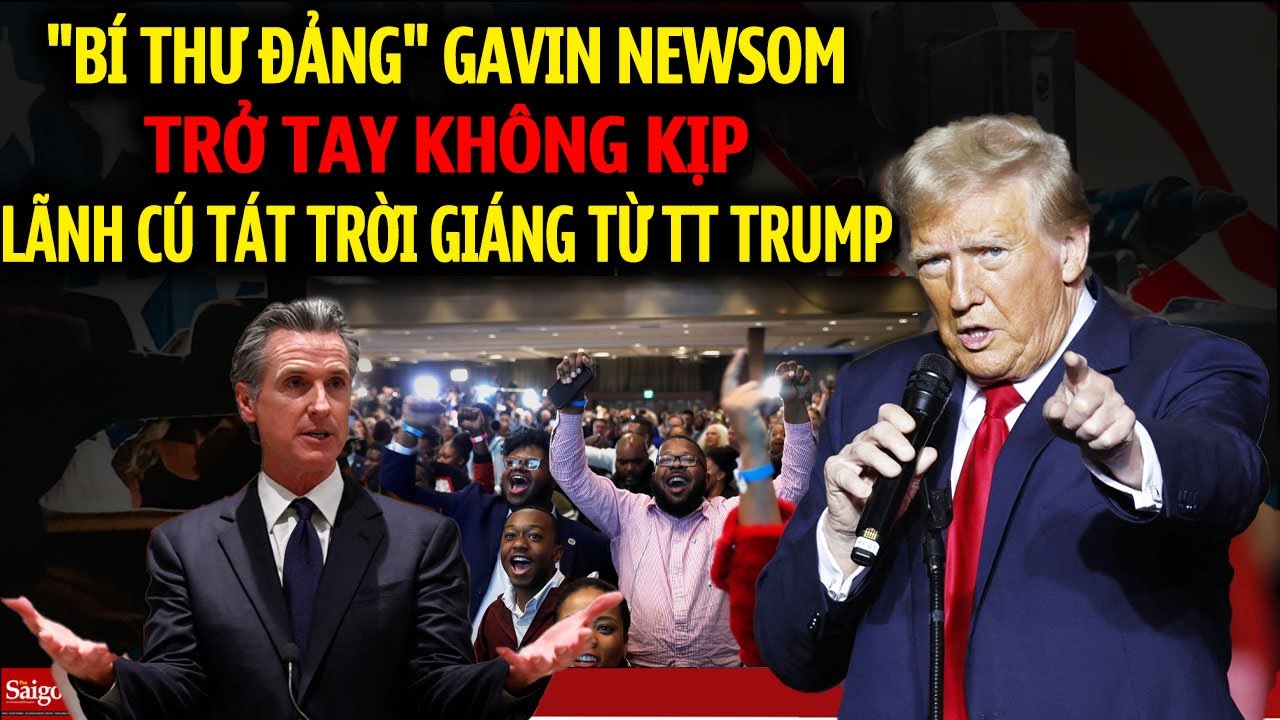 TIN NÓNG! BÍ THƯ ĐẢNG Gavin Newsom ăn cú Tát trời giáng từ TT Trump sau ...