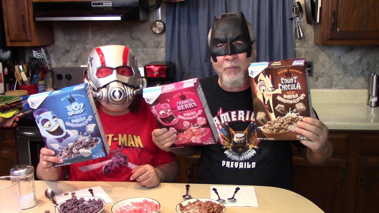 Batman and Ant Man Taste Retro Cereals - YouTube