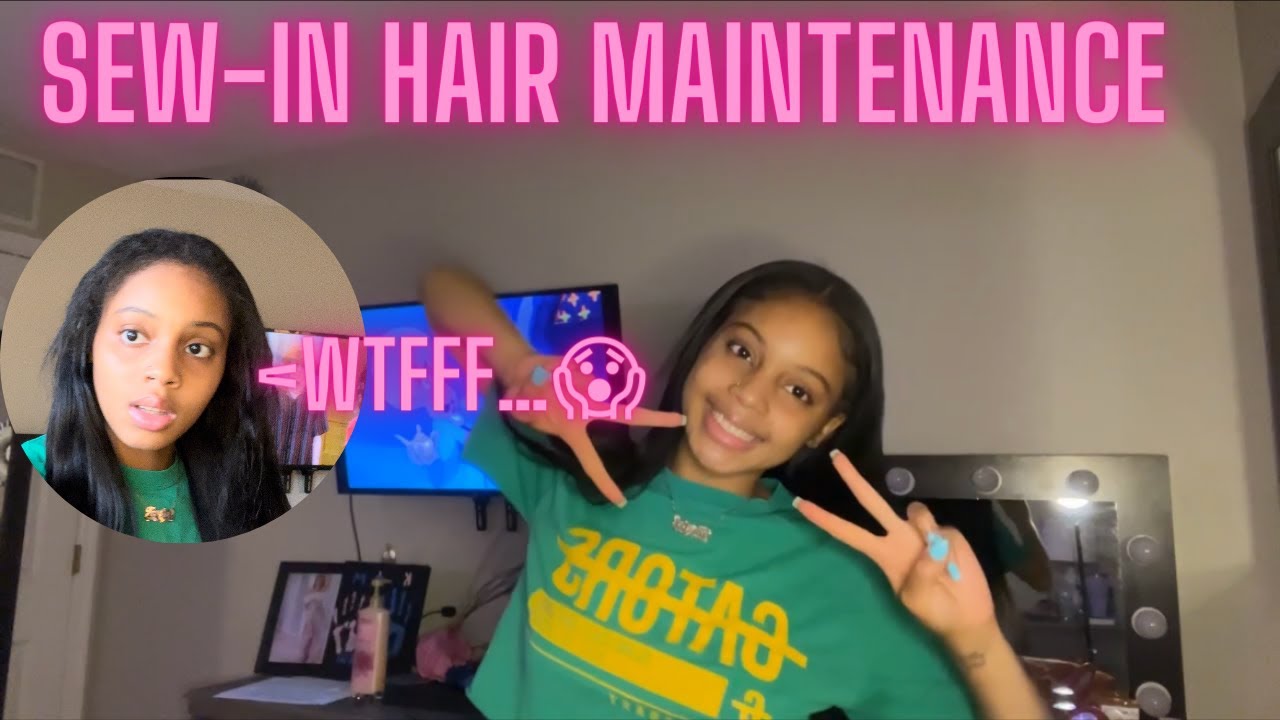 Sew-in hair Maintenance💖 #kayoncee #hairstyle #sewinhair - YouTube