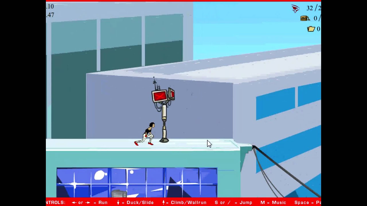 Mirrors Edge 2d Walkthrough level 1 - YouTube