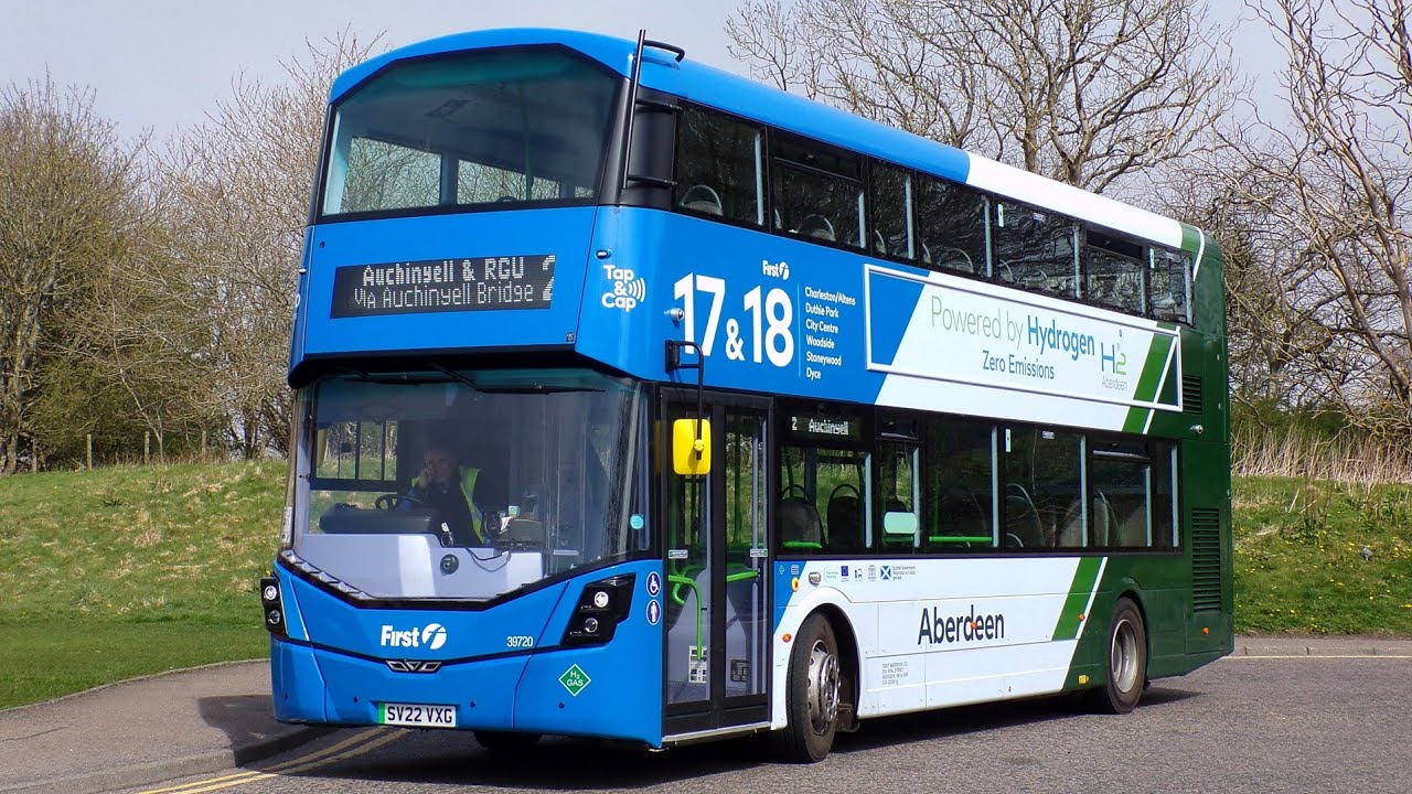 Wright Streetdeck-FCEV Hydroliner | 39723 SV22VXK | First Aberdeen ...