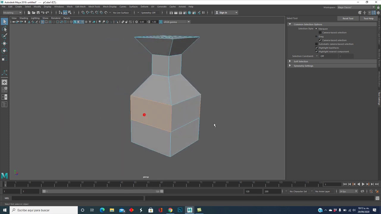 Tutorial Autodesk Maya Lección 9 Extrusión Youtube