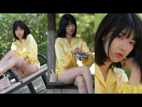 遛狗女孩     4K高清 魔镜街拍 china model street photography