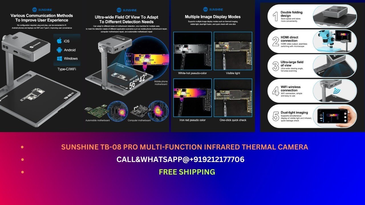 Sunshine TB-08 Pro Thermal Camera \User Instruction #motherboardrepair ...