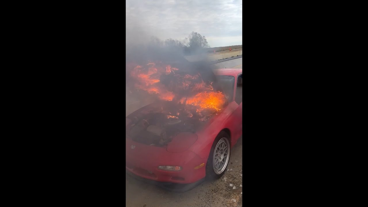 The RX7 caught fire. How bad is it. Can it be fixed? - YouTube