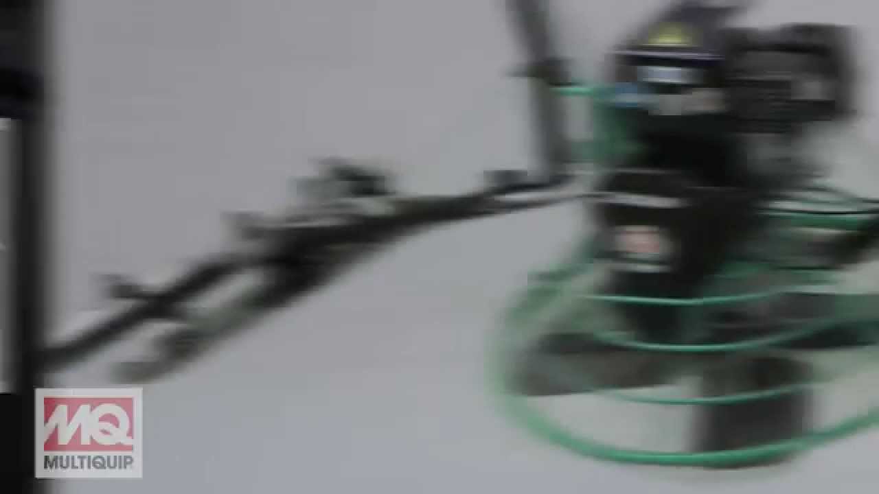 MQ Whiteman Pro Trowel® Walk-Behind Trowels - YouTube