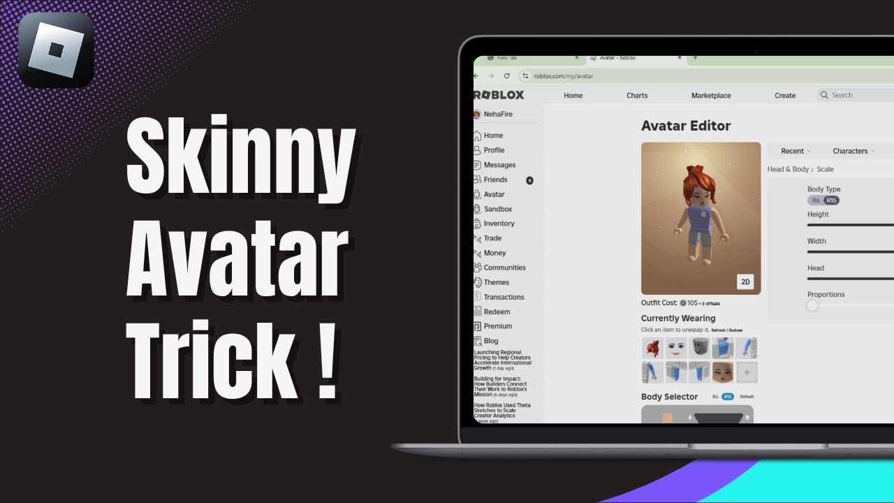 Roblox 2025: How to Be Skinny Avatar Easily (Step-by-Step Guide) - YouTube