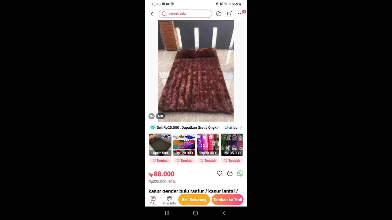 UNBOXING KASUR MINI BULU RASPUR YANG DI BELI DI TOKO ONLINE - YouTube