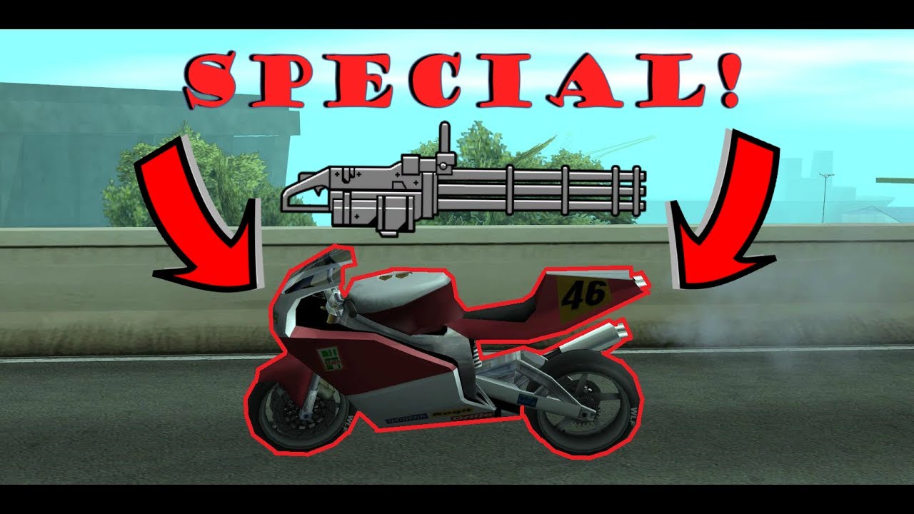GTA San Andreas - HOW TO FIND THE MINIGUN AND THE FASTEST BIKE! (NRG ...