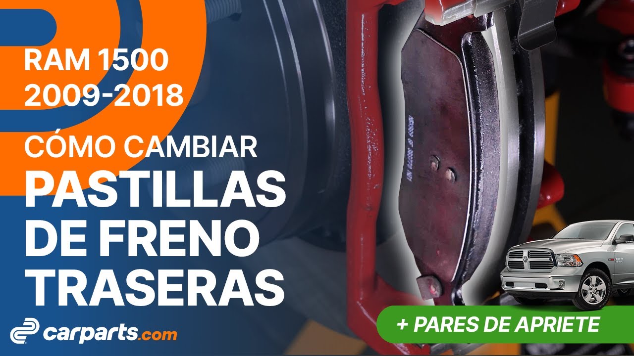 Cómo cambiar las pastillas de freno traseras 2009-2018 Dodge RAM 1500 🚗 ...