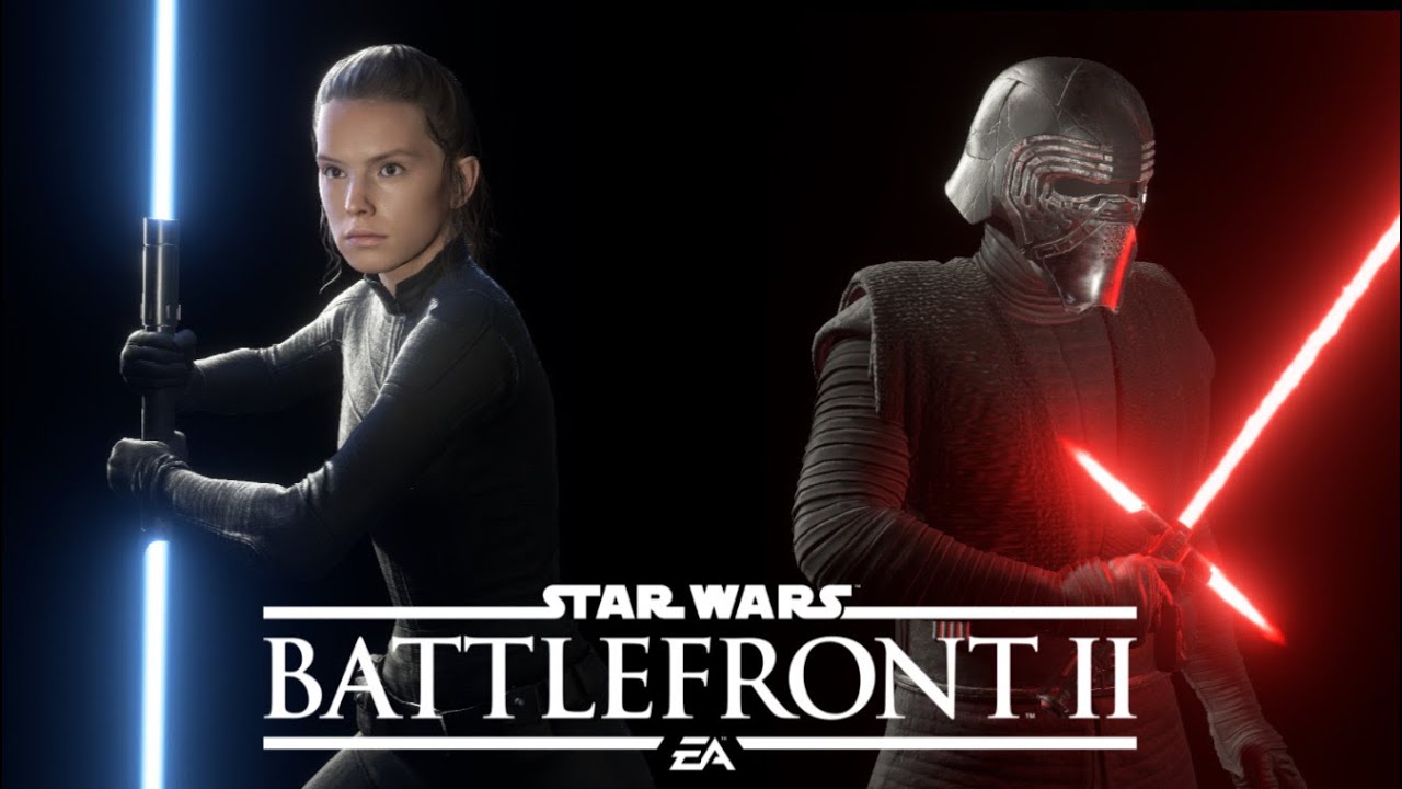 Duel Of The Fates Rey & Kylo Ren ~ Battlefront 2 2017 Mods - YouTube