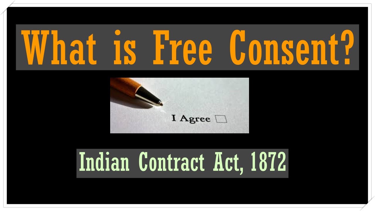 what is Free Consent? Section 13 Indian Contract Act #tlpacademy - YouTube