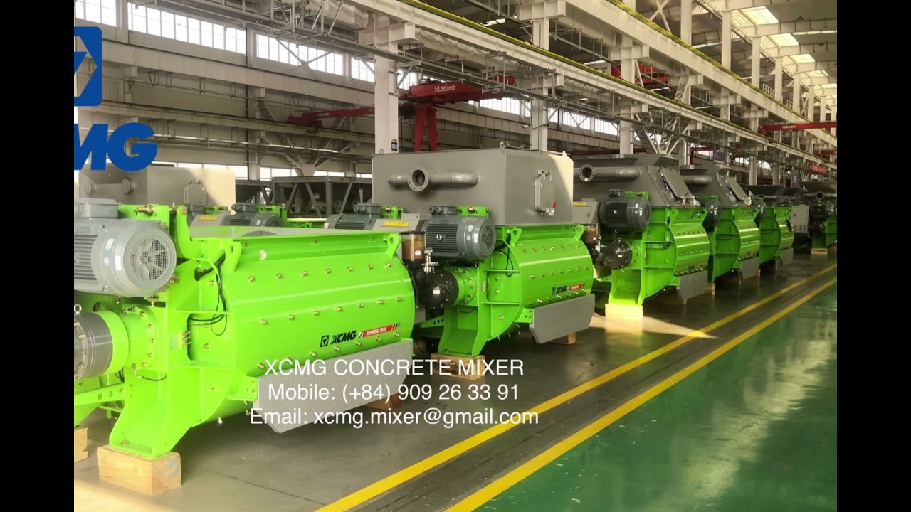 XCMG-Twin Shaft Mixer - YouTube