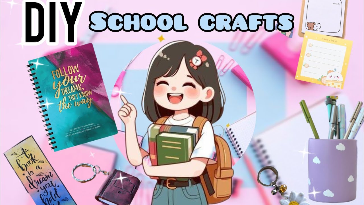 5 *SCHOOL* DIY crafts ideas 💡 - YouTube