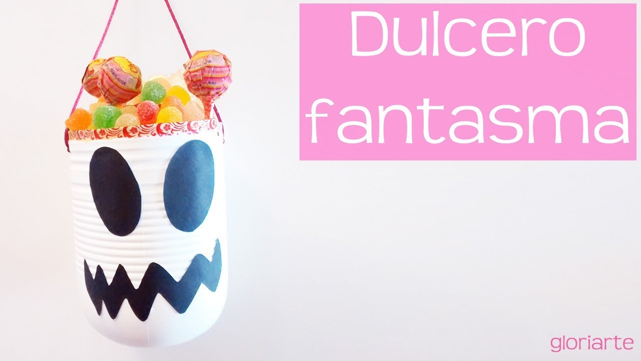 Dulcero Fantasma Halloween en 3 minutos. Ghost Halloween treat bag for ...