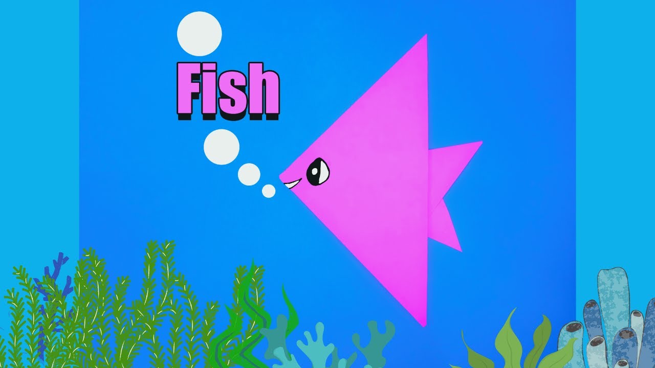 Easy Origami Paper Fish | Step by Step Tutorial for Beginners - YouTube
