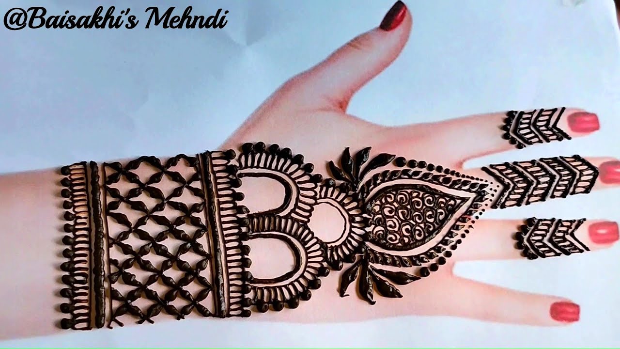 Easy Trick ! Very Easy Simple Bharva Beautiful Henna Design For ...