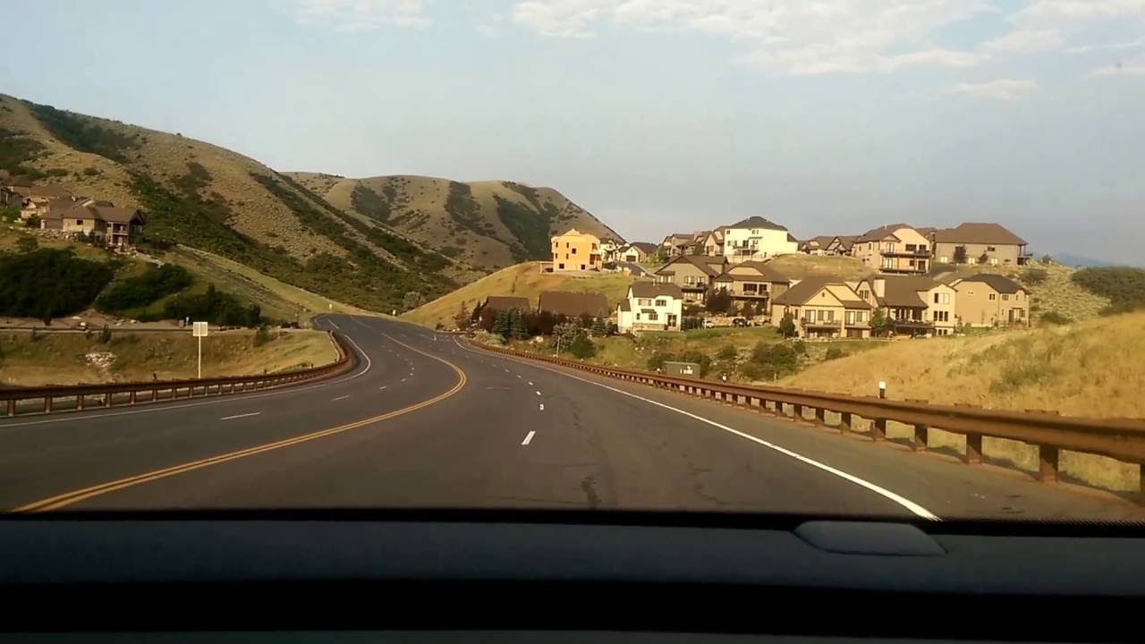 Driving Traverse Ridge Rd from Home to work, Draper Utah - YouTube