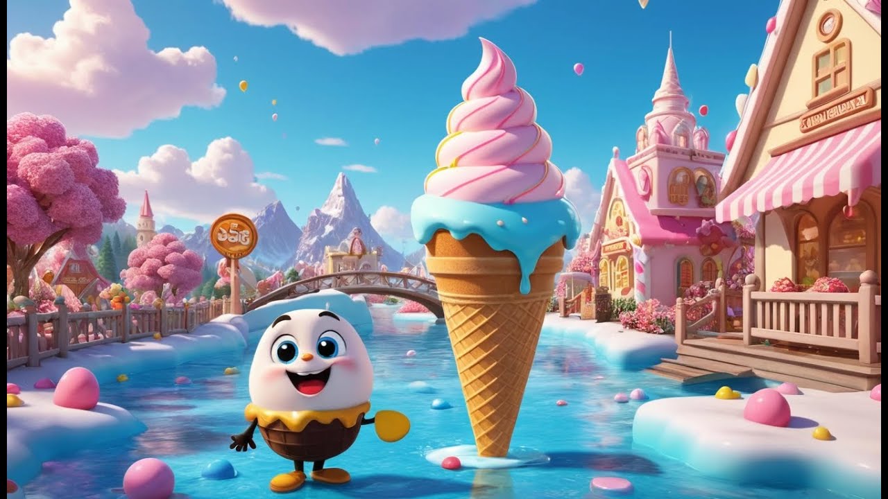 The Ice Cream Bridge Melts Away | Melting Bridge Song for Kids | Sweet ...