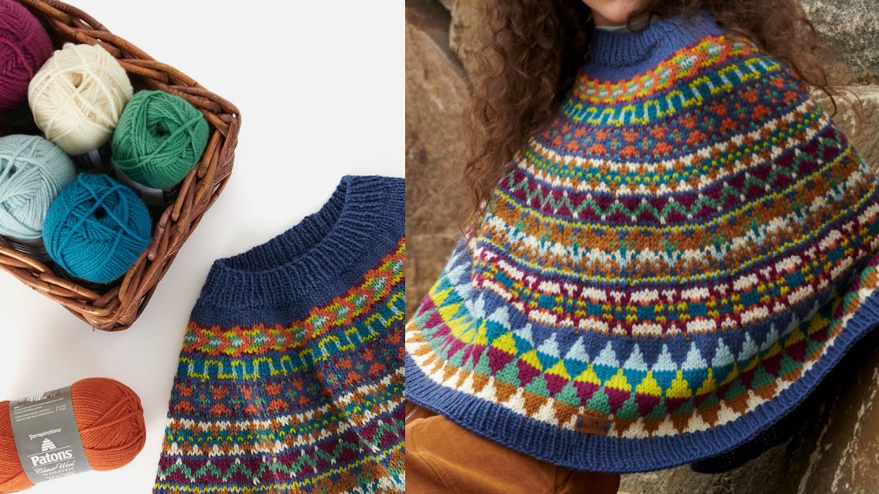 Free Knit Poncho Pattern