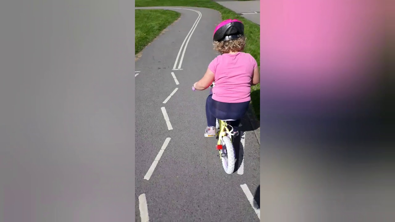 Delia-May learning to ride her bike - YouTube