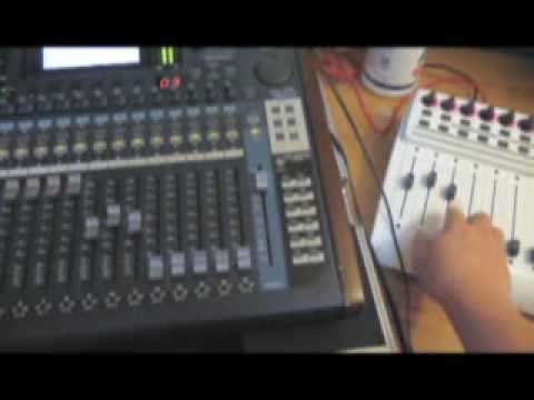 DM1000 fader controlled by BCF2000 (MIDI) - YouTube