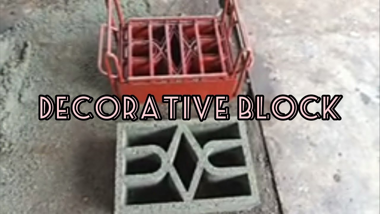 CREATING DECORATIVE BLOCK - YouTube