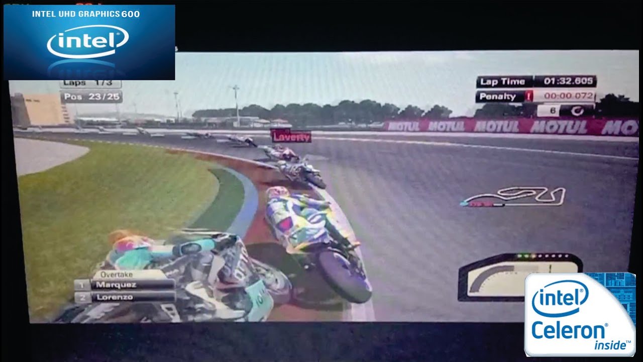 motogp 15 on intel uhd 600 | intel celeron | VRAM 128mb | 4gb RAM ...