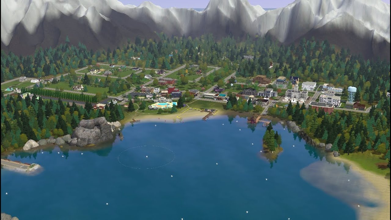 My Sims 3 Custom World (in progress) Oracle Lake! Large size world but ...