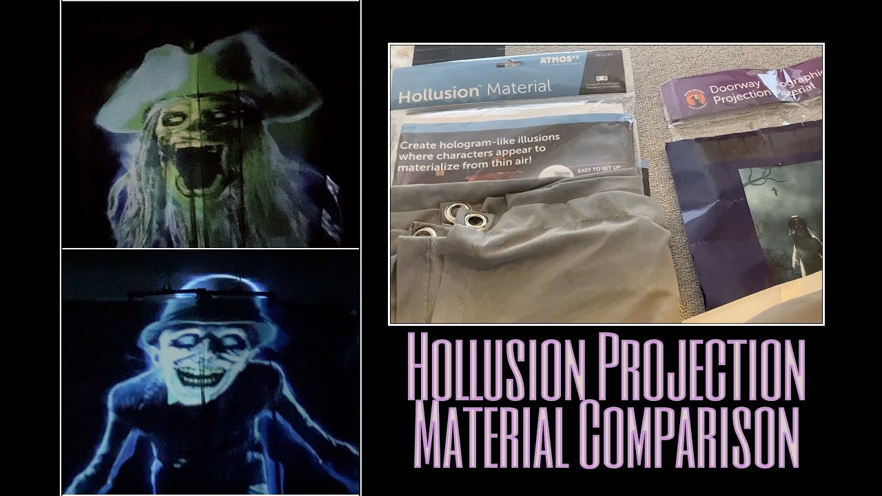 Hollusion Projection Material Comparison | Halloween Decorating ...