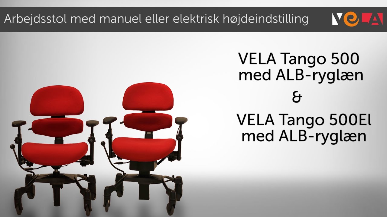 VELA Tango 500 og 500El med ALB-ryglæn - YouTube