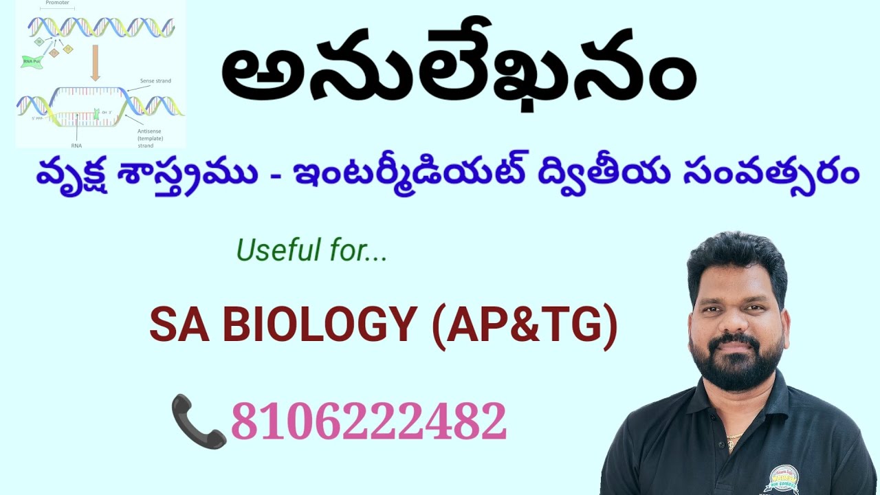 అనులేఖనం||NARESH BIOSCIENCE - YouTube