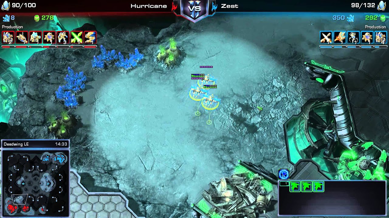 SC2 - Daily Masters - PvP - Zest vs Hurricane - YouTube