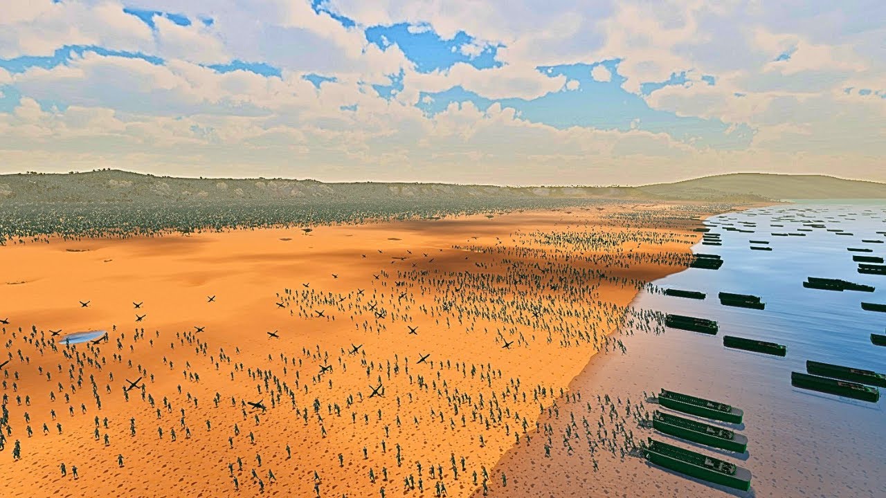 EVERY EARTH ARMY BEACH LANDING vs 4 MILLION DEMON ARMY FROM HELL ...