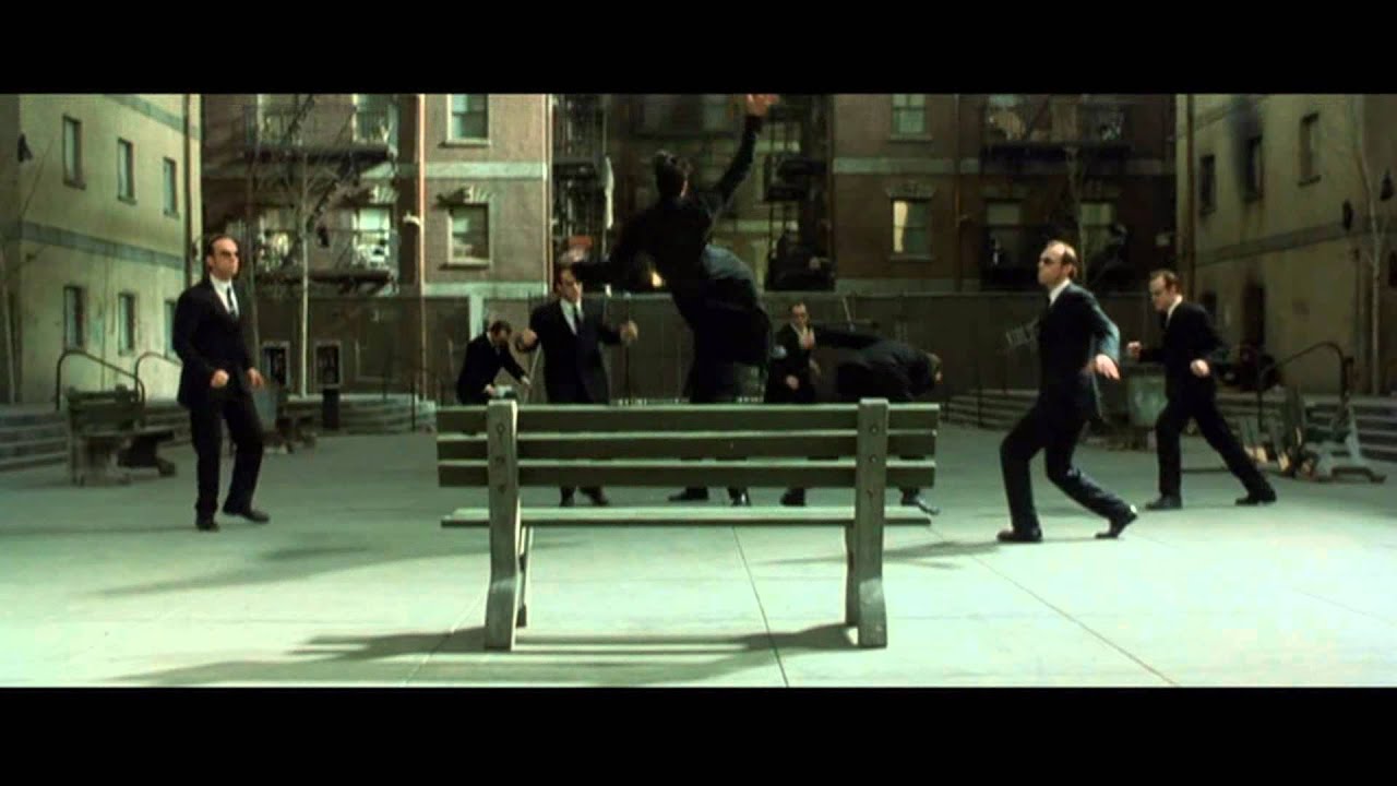 Matrix Reloaded: Smith Swarm Fight Scene - YouTube